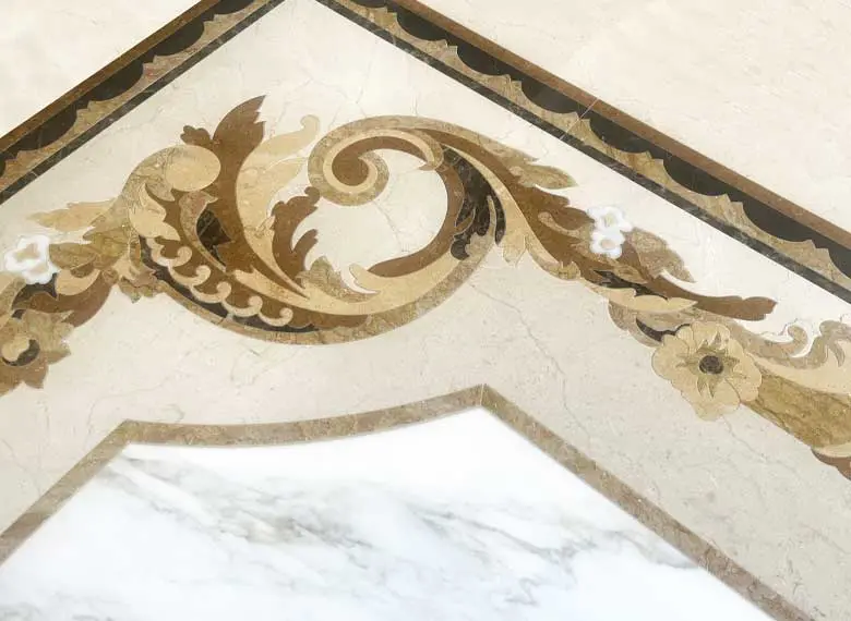 Marble Border and Accent Designs | Aalto Marble Inlay